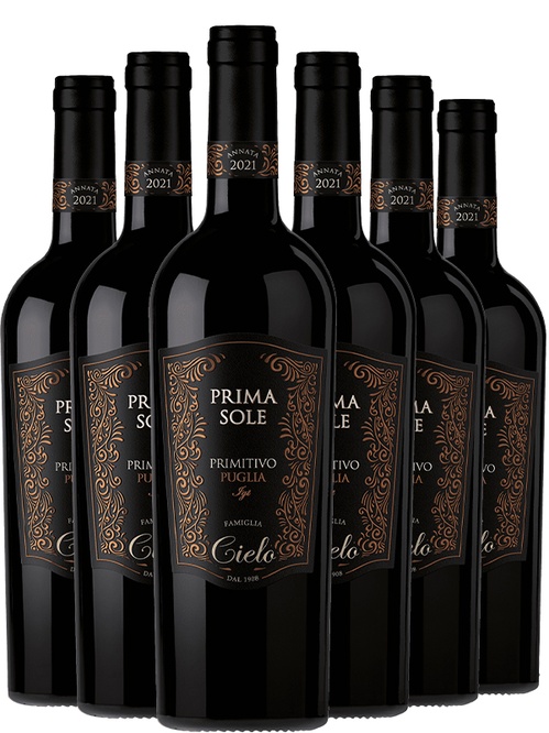 Primasole Primitivo Puglia Cielo e Terra набор красного сухого 6*0.75л ...