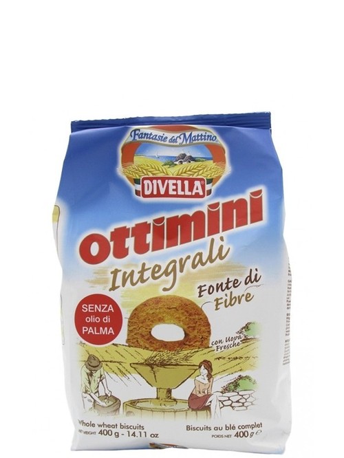 Печенье Ottimini Integrali, Divella, 400г | Купить в OKwine