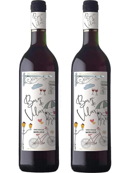 Baron de Vilar Red Dry купити набір червоного вина | OKWINE